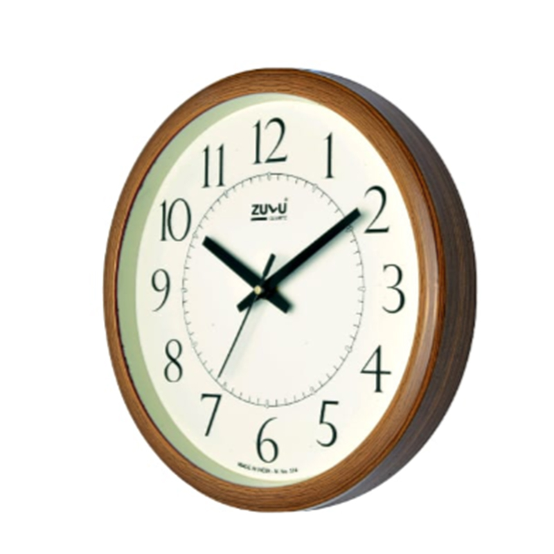 Zulu Quartz Brown Wall Clock