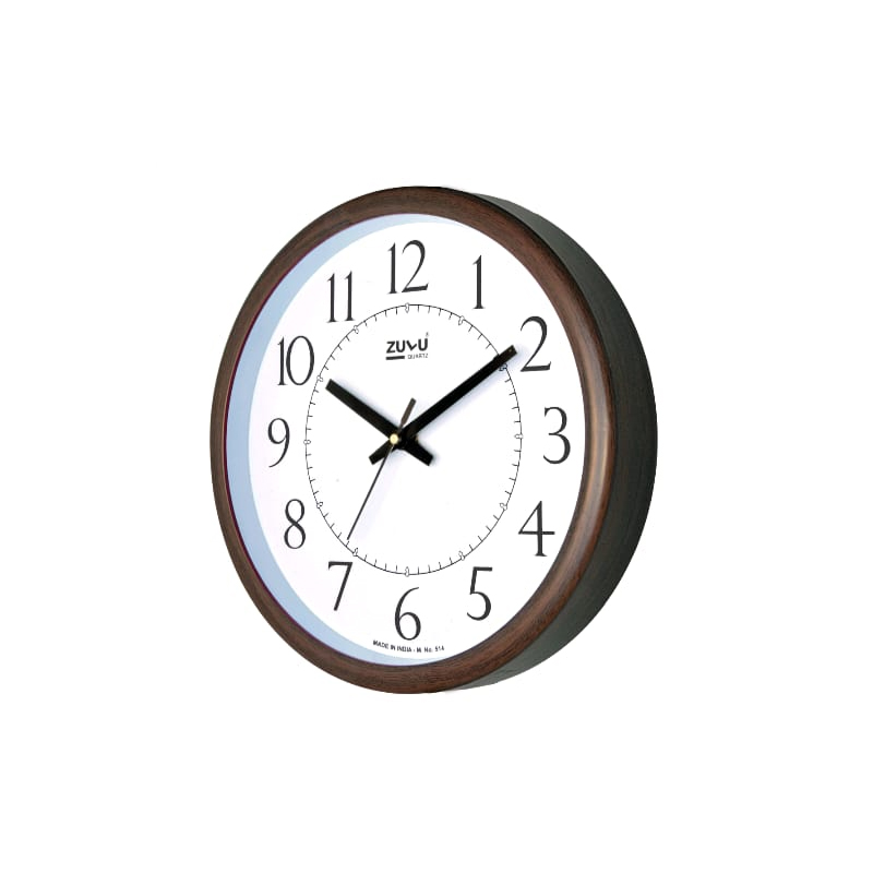 Zulu Quartz Brown Wall Clock ZQ 1